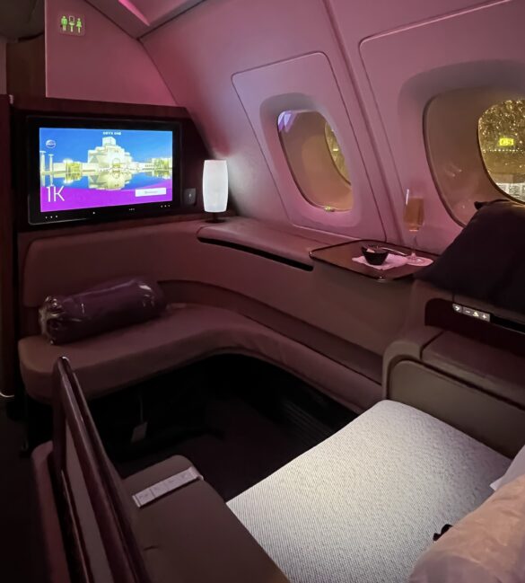 Trip Report: Qatar Airways First Class - Points Miles and Bling
