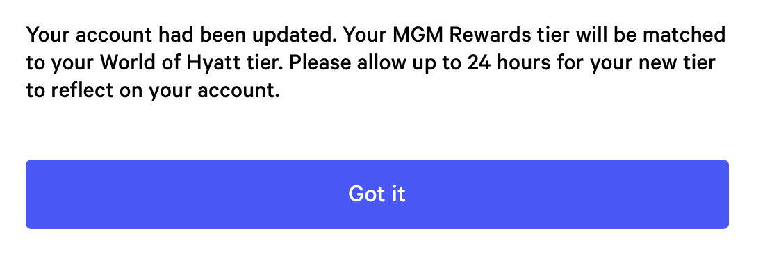 It's Feb 1st, use the Hyatt MGM status match to renew your MGM status ...