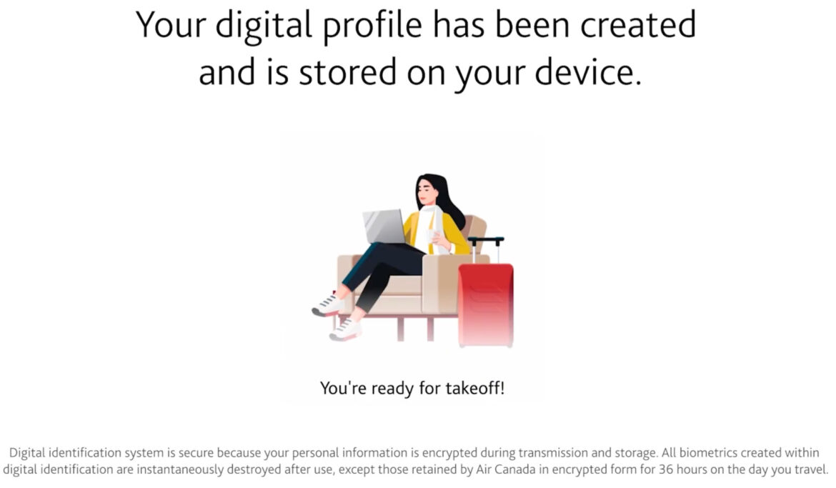 New Air Canada digital ID system has been launched as a pilot project ...