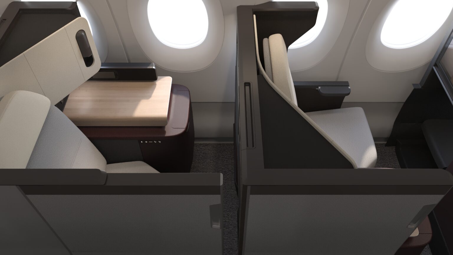First look at Qantas new First class and Business class cabins, on A350 ...