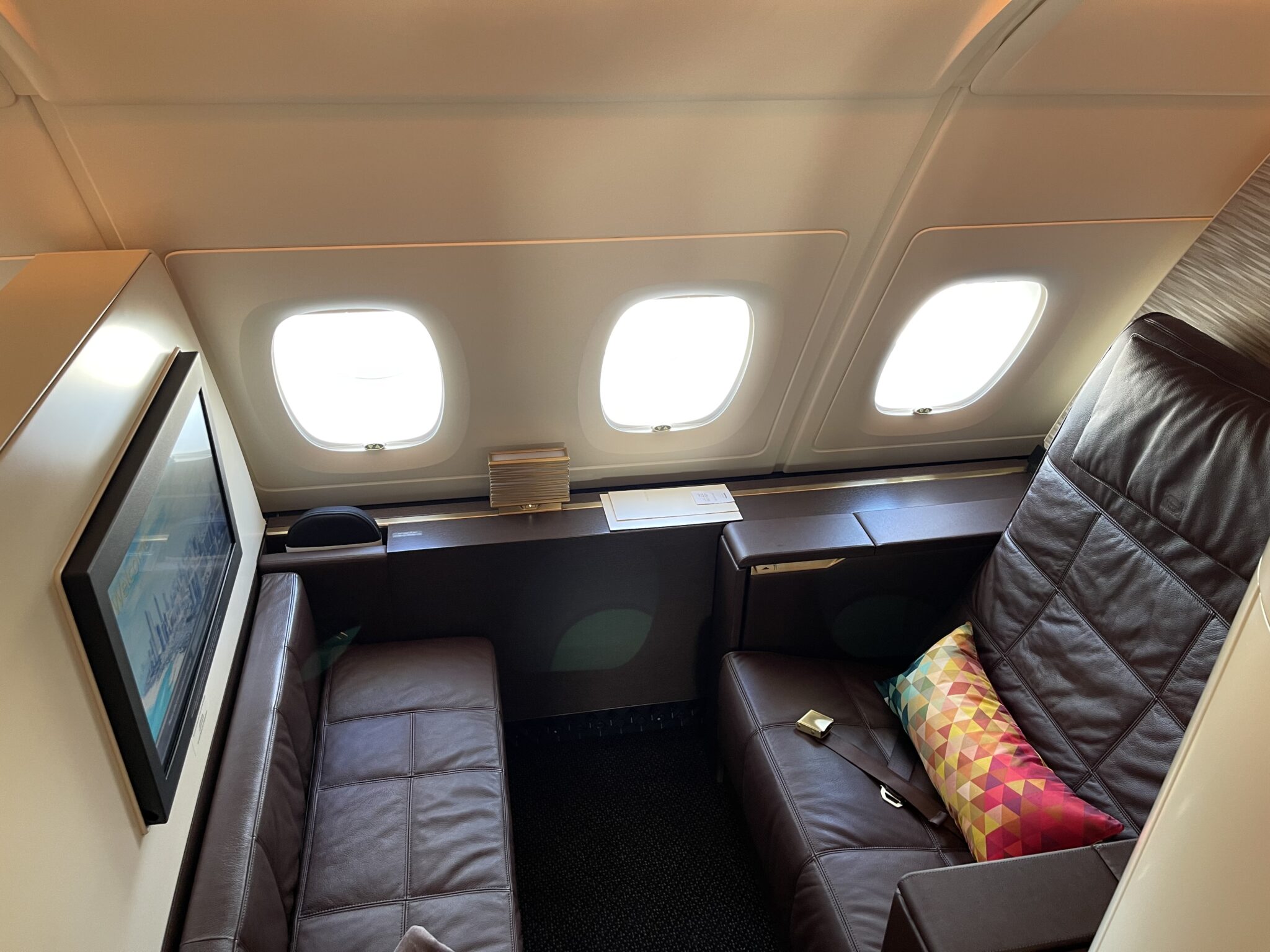 Review: Etihad A380 Business Class Studios from LHR to AUH - Points ...