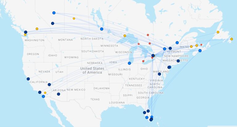 Porter Airlines new routes from Vancouver, Ottawa and Montreal