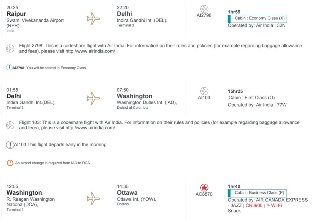 Review: Air India First Class Delhi to Washington DC, 777-300ER